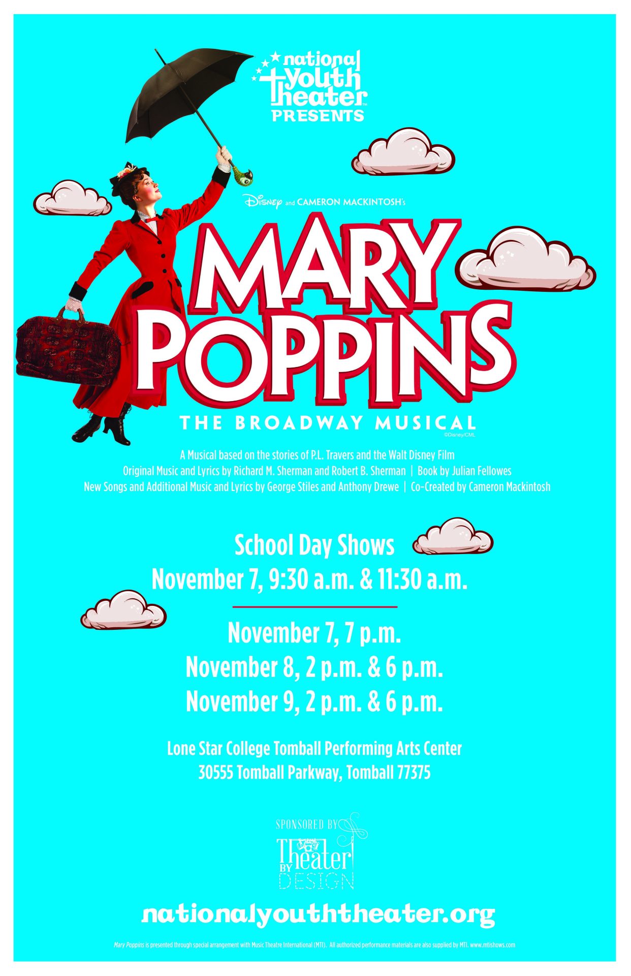 Mary Poppins Poster - National Youth Theater